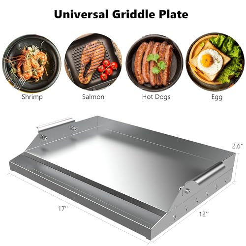 Snapklik.com : Universal Griddle Plate Stainless Steel Flat Top Grill ...