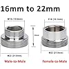 Faucet Water Aerator Adapter, Brass Tap Water Filter Aerator Connector ...