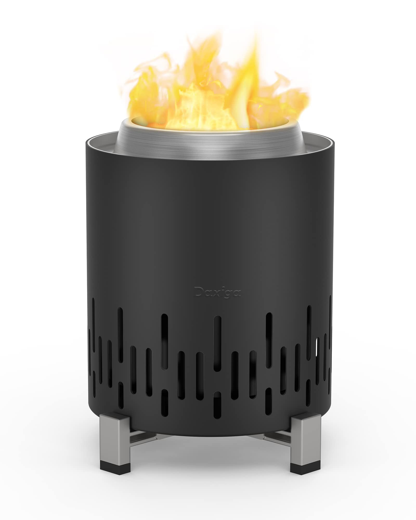 Tabletop Fire Pit with Stand, Low Smoke Mini Fire Pit for Backyard ...