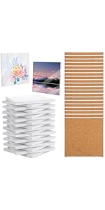 Amazon.com: AKOLAFE 25 Sets Sublimation Coasters Blanks with Cork Back ...