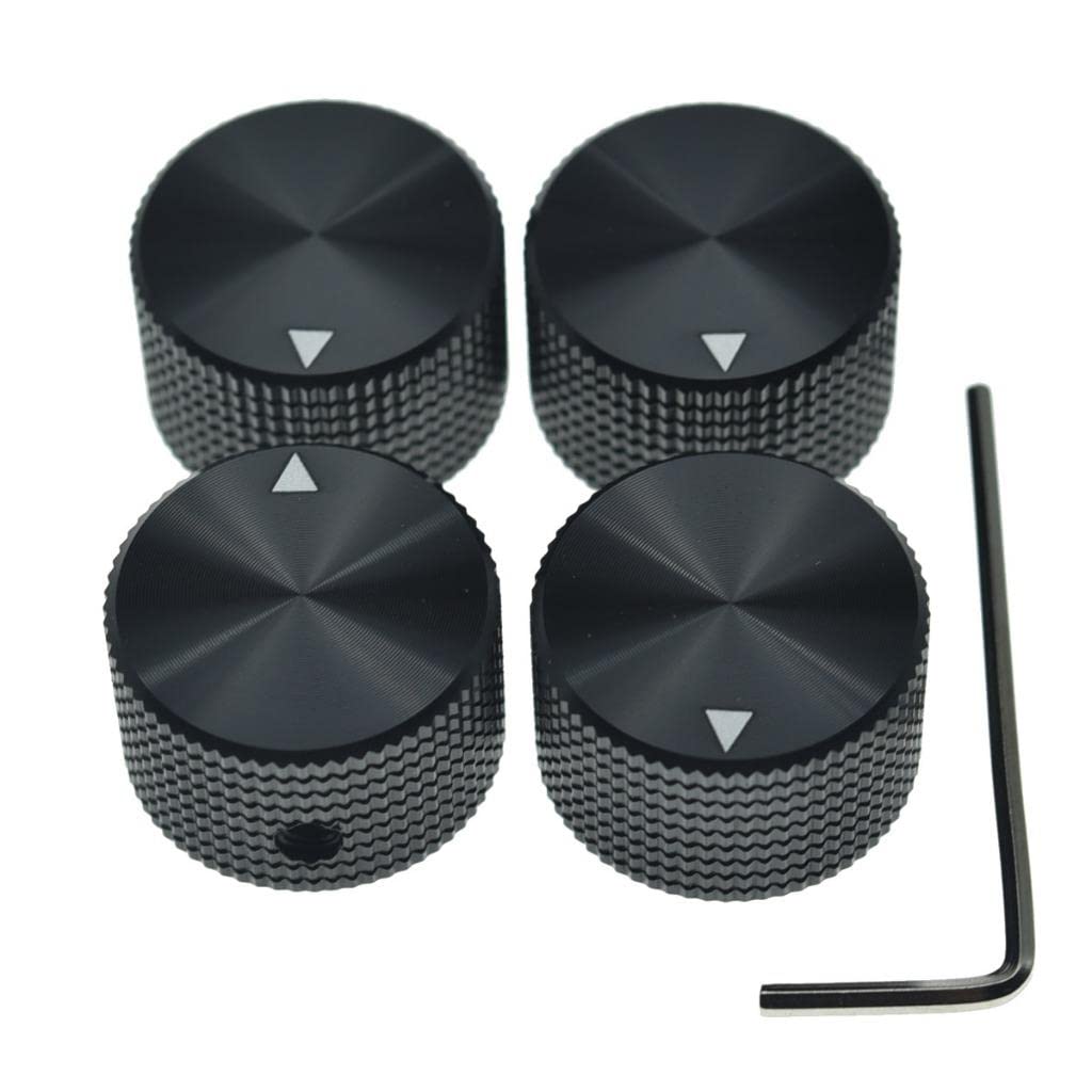 4pcs 25 * 15.5mm Aluminium Potentiometer Knobs 1/4"(6.35mm) Universal ...