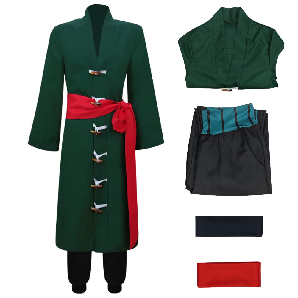 Buy Roronoa Zoro Cosplay Costume, Anime One Piece Cosplay Costume with ...