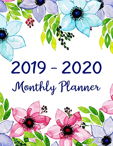 2019-2020 Monthly Planner: Two Year - Monthly Calendar Planner | 24 ...