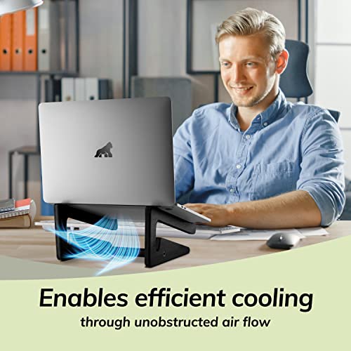 MY FAT GORILLA Bamboo Laptop Stand, Ergonomic Universal Holder for ...