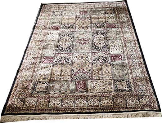 Buy HALIMA CARPET Kashmiri Silk, Persian Design Carpet for Living Room ...