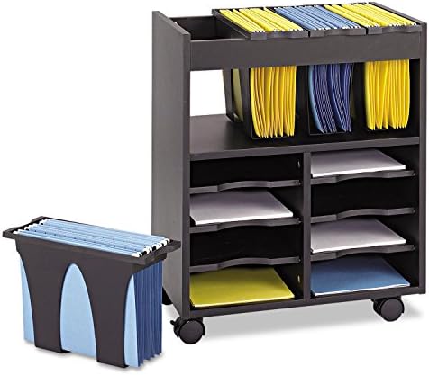 Amazon.com: Safco Go Cart Mobile Cart, Rolling File Organizer, Includes ...