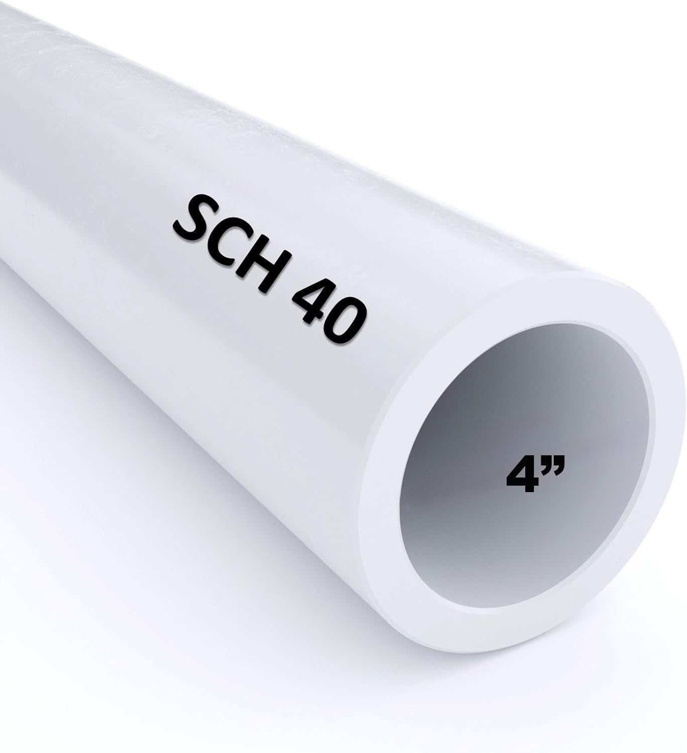 Amazon.com: VENTRAL PVC Pipe Sch 40 4 Inch (4.0) Custom Length (1FT ...