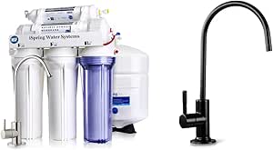 iSpring RCC7 Under Sink Reverse Osmosis System + iSpring GA1-ORB Lead ...