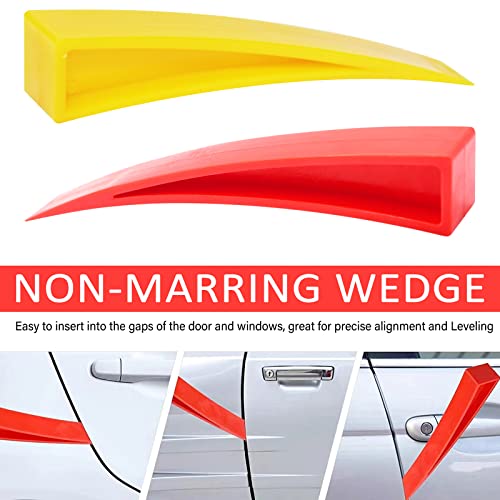 Snapklik.com : ADTDA 5 Pieces Curved Car Door Window Wedge And Plastic ...