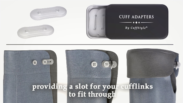 Watch Wear Cufflinks without French Cuff Shirts using Cuff Adapters by ...