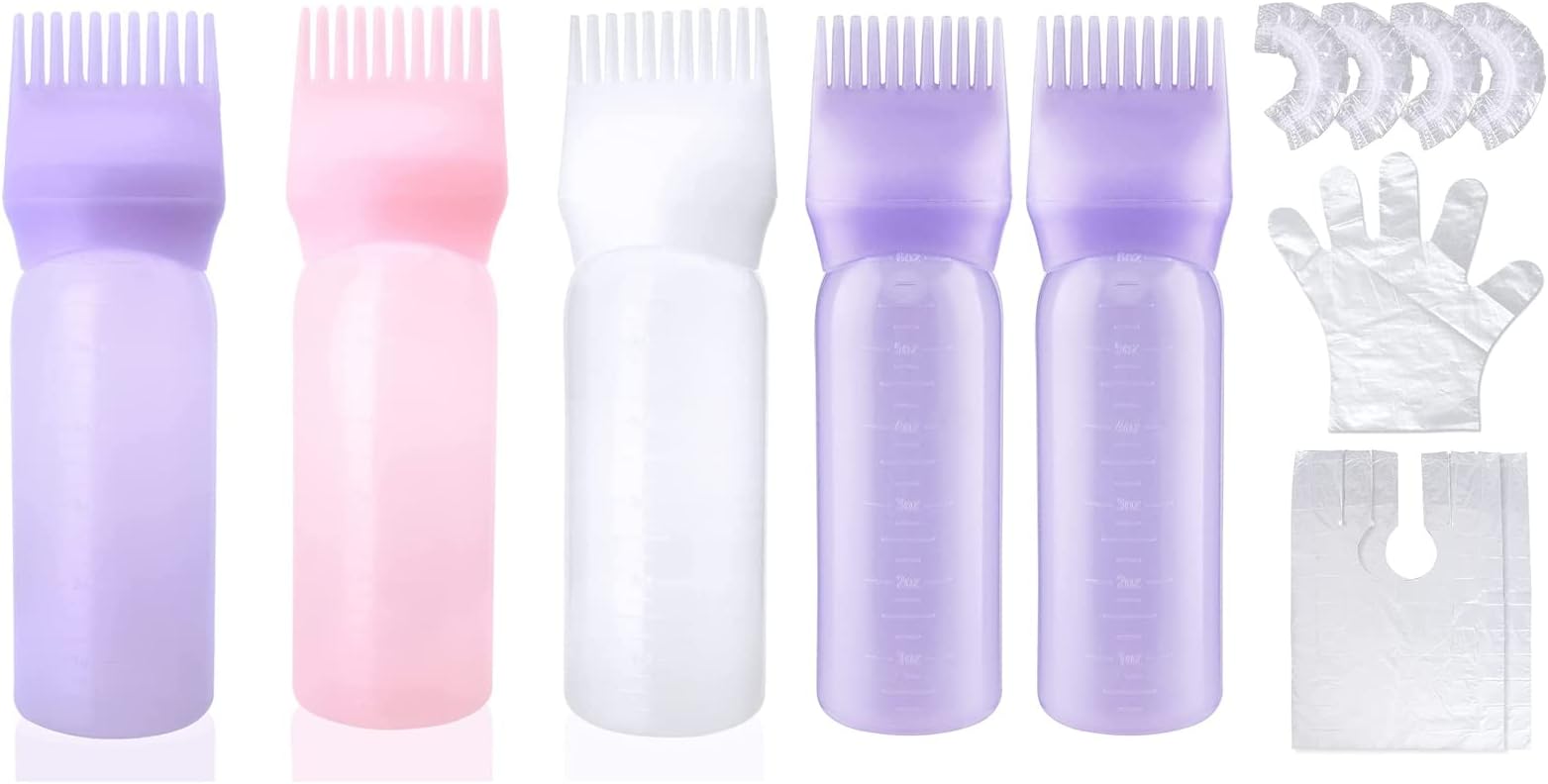 Amazon.com : Root Comb Applicator Bottle 6 Ounce Hair Dye Applicator ...