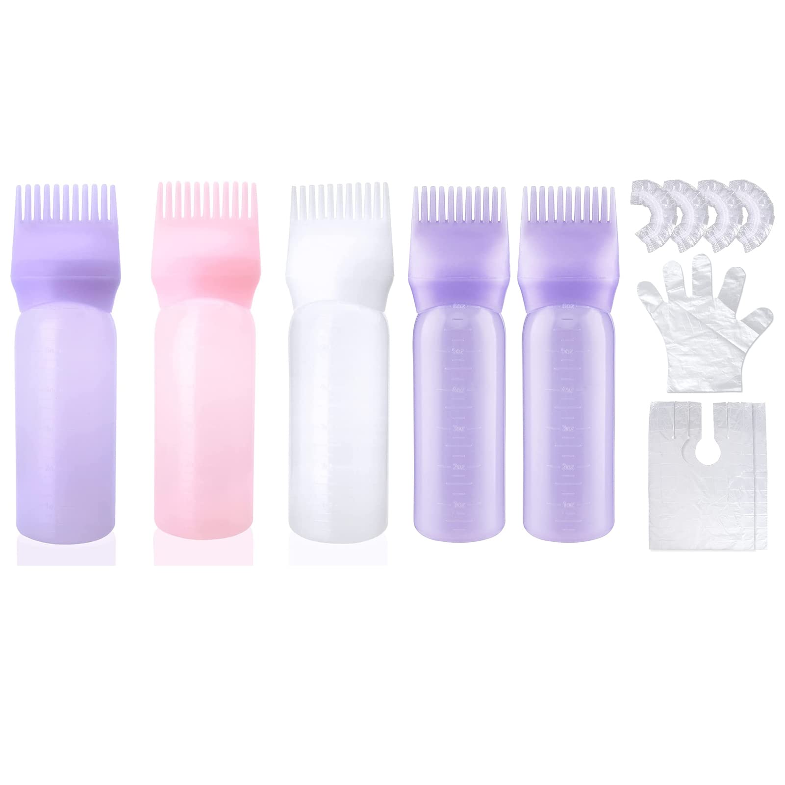 Amazon.com : Root Comb Applicator Bottle 6 Ounce Hair Dye Applicator ...