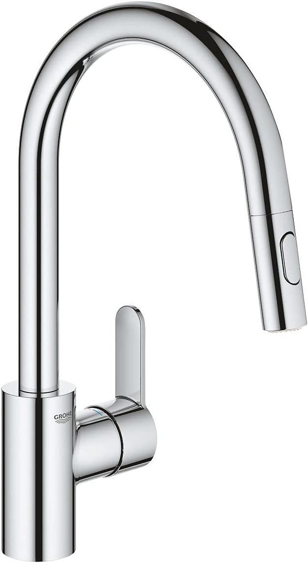 Grohe Miscelatore Monocomando per Lavello, Grigio (Cromo) 31491000 ...