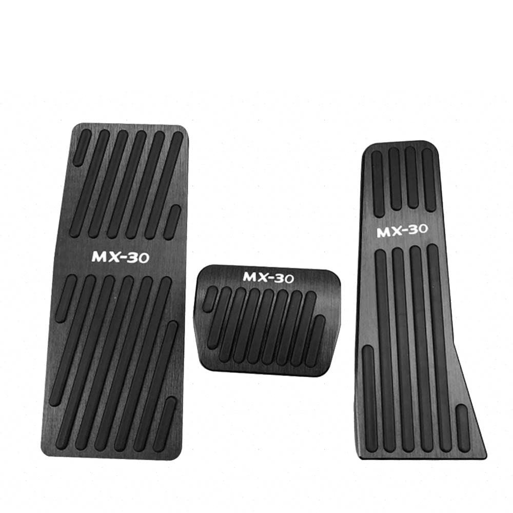 Amazon.co.jp: BOYOUS【最新型】マツダ MX-30 DR系(2020年10月～)専用 アルミ ペダルカバー ブレーキ フットレスト アクセルペダル 3点セット 工具不要 ...