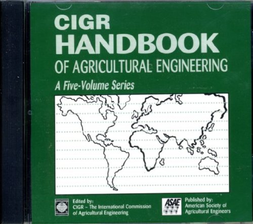 Cigr Handbook of Agricultural Engineering - Full Set Volumes I-VI CD ...