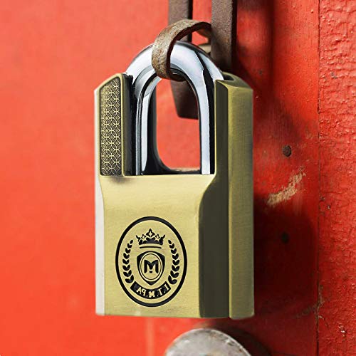 Padlock by Mindy,No Key-Copying Locker Lock Big and Sturdy with Fashion ...