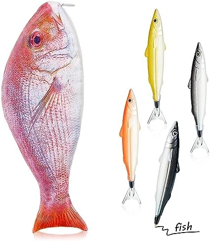 Amazon.com: Outus 2 Pcs Fish Shaped Pencil Case Interesting Fish Pen ...