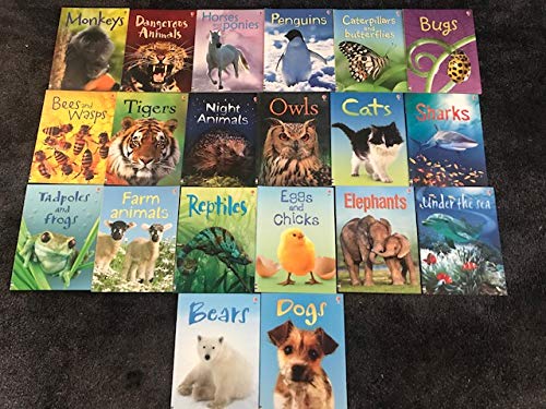 Usborne Animals Beginners Set Collection Pack (20 Books) RRP:£79.80 ...