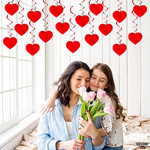 Snapklik.com : Valentines Hanging Heart Decorations - Pack Of 18, No ...