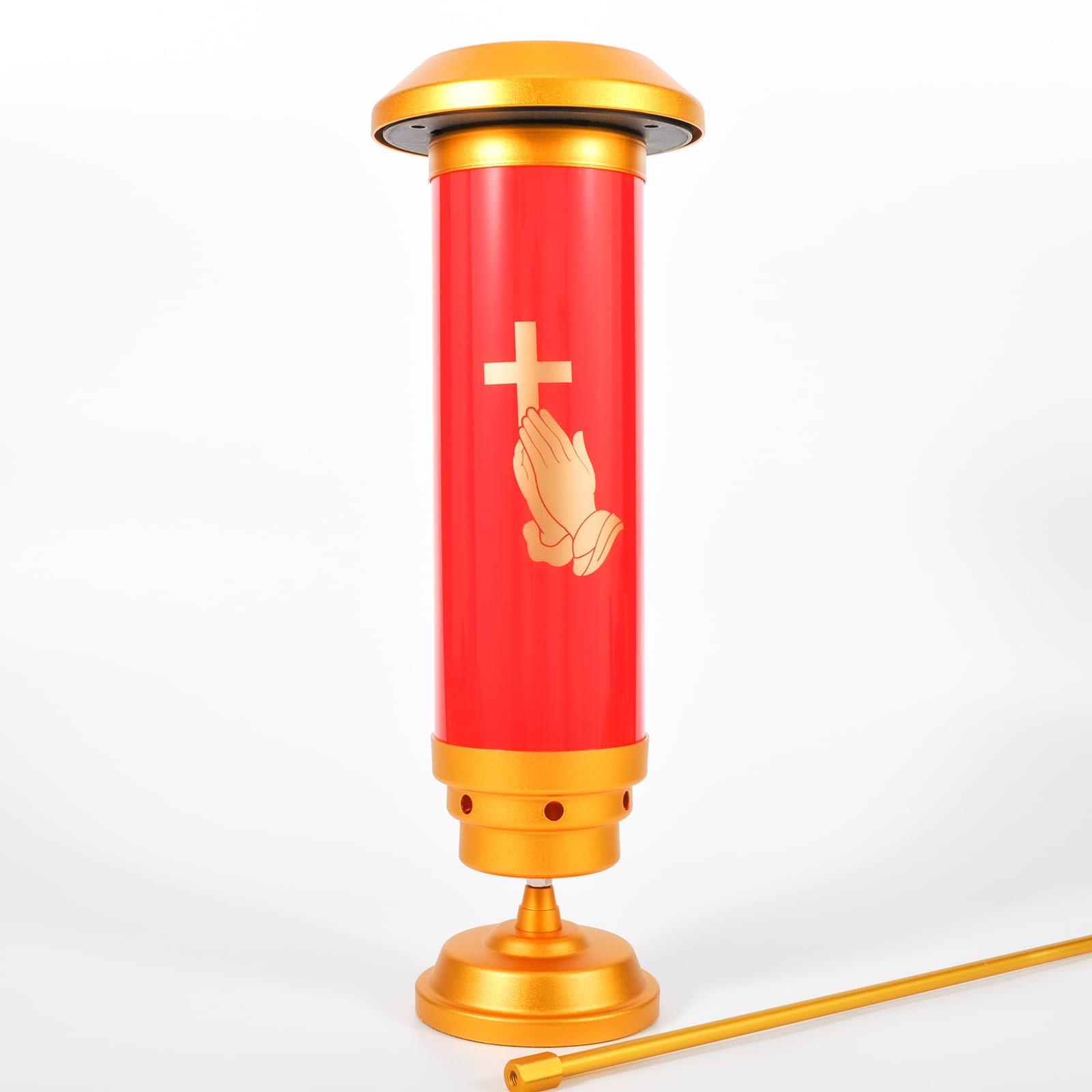 OURMEMO Cemetery Solar Lights for Grave,Solar Lights for Cemetery,Solar ...