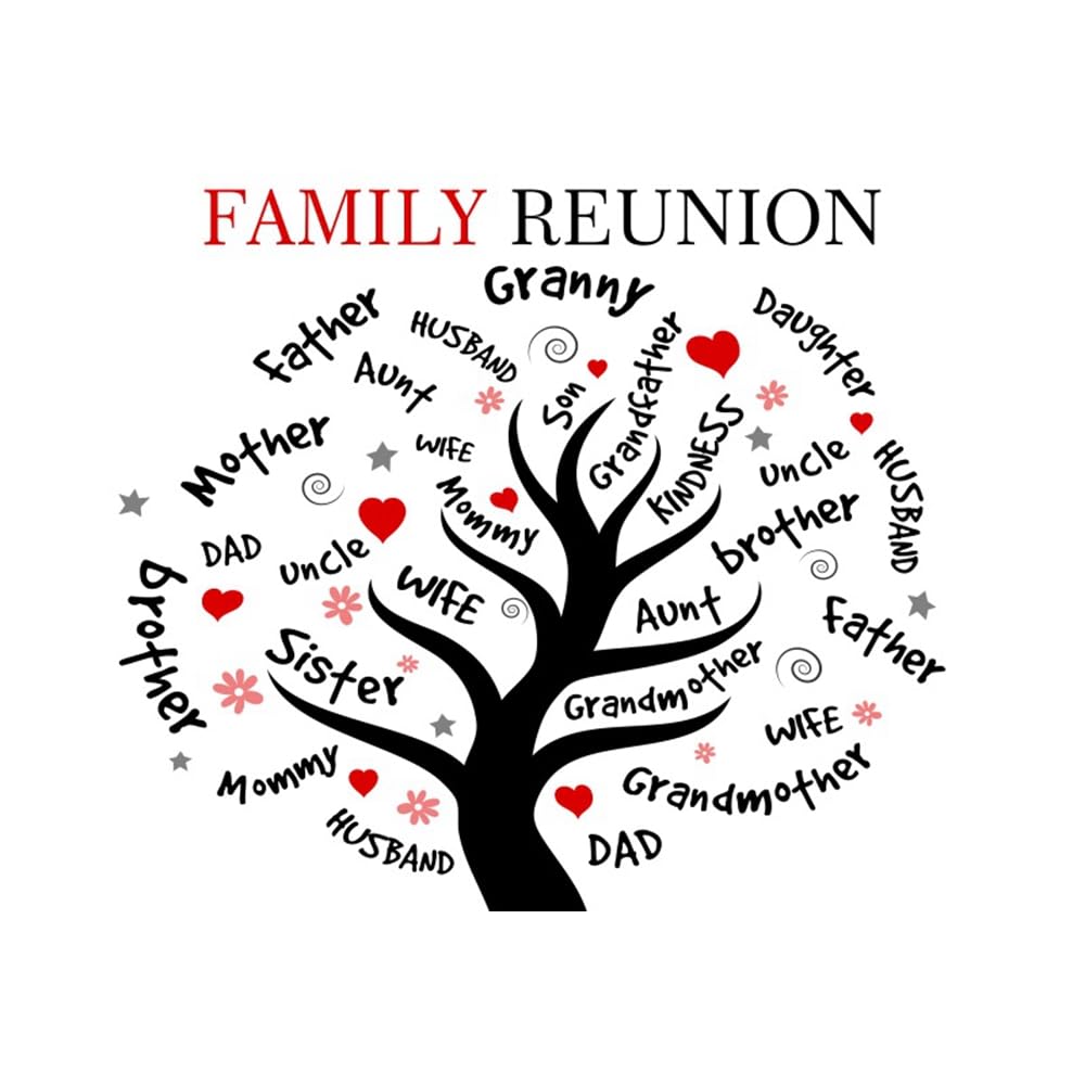 Family Reunion Background Colorful Grey Maximalist Family Reunion