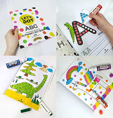 Buy ARTIBABA ABC WORKBOOK for DOT Markers 30 Pages of Alphabet and ...