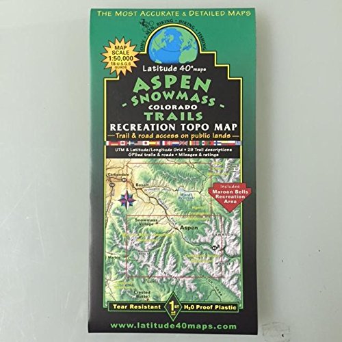 Aspen Snowmass Recreation Topo Map: Amazon.com: Books