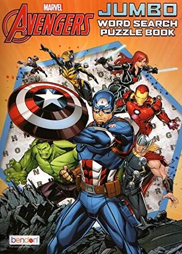 Marvel Avengers - Jumbo Word Search Puzzle Book: Marvel, Bendon ...