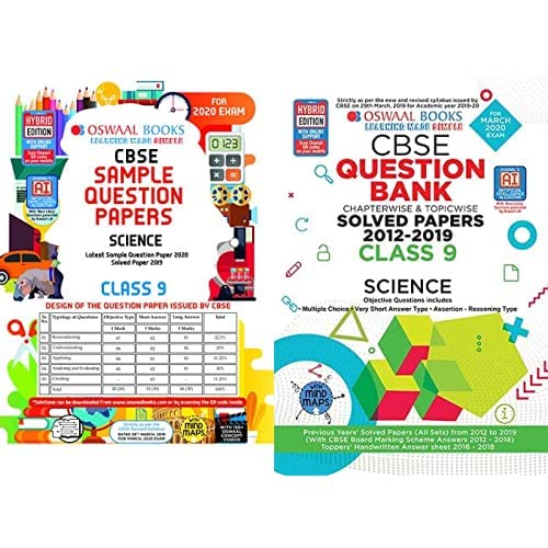 Oswaal CBSE Sample Question Paper Class 9 Science Book (For March 2020 ...