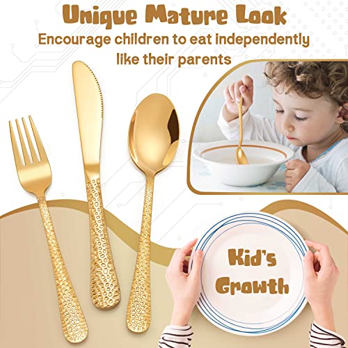 Snapklik.com : 9-Piece Toddler Kids Silverware Set, Stainless Steel ...