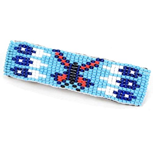 Amazon.com : La Vivia Handmade Beaded Hair Barrette for Women, Native ...