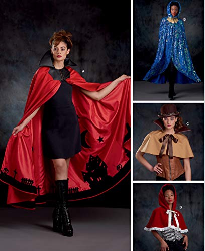 SIMPLICITY Sewing Pattern S9008 Misses’ Cape with Tie Costumes, Paper ...