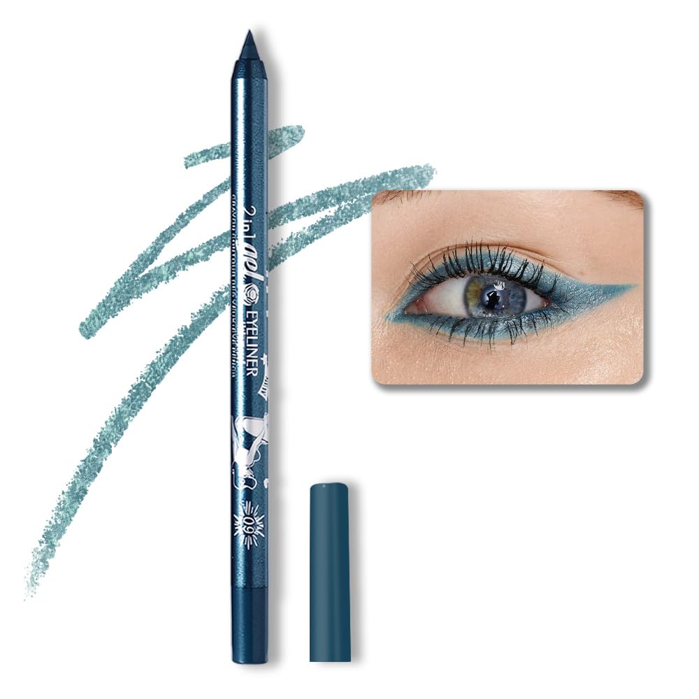 Amazon.com: Kaely Chill Blue Waterline Pencil Eyeliner, Sharpenable ...