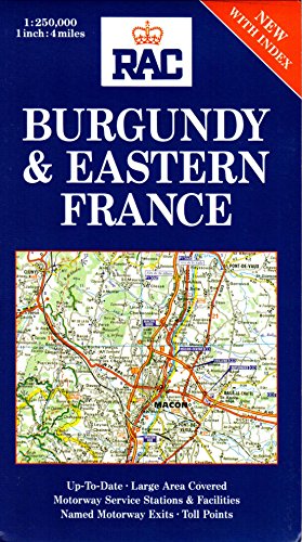 RAC Regional Map of France: Burgundy & Eastern France: Recta Foldex ...