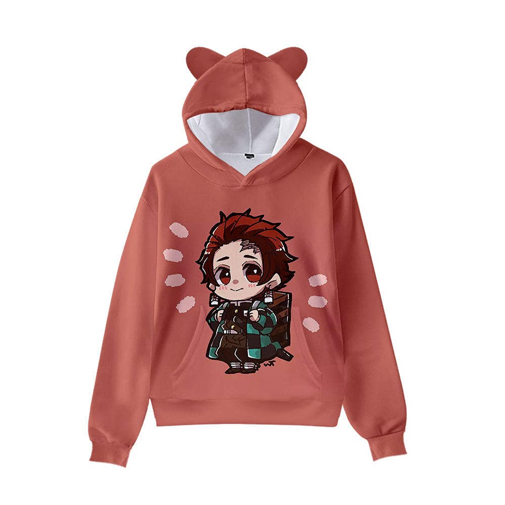 Buy Demon Slayer Hoodie Sweatshirt 3D Print Jacket Nezuko Tanjiro ...
