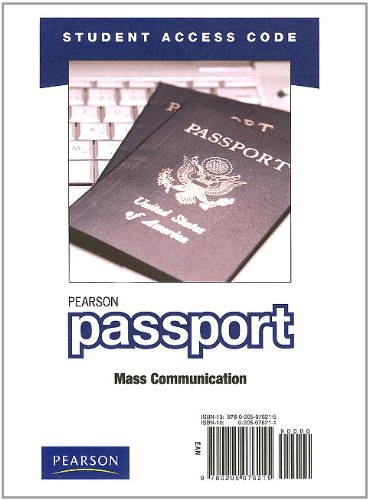 Pearson Passport Student Access Code Card for Mass Communication ...
