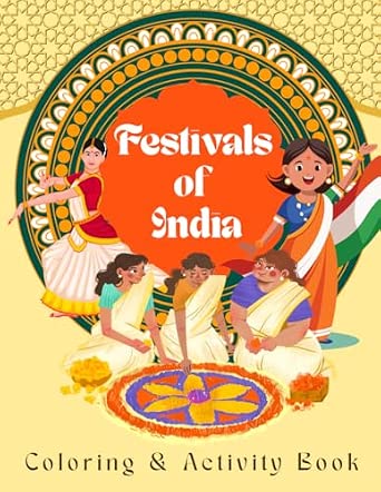 Festivals of India: Coloring & Activity Book: Books, Galleryium ...