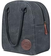Amazon.com: ASEBBO Insulated Lunch Bag 10L Sturdy Waxed Canvas Lunch ...