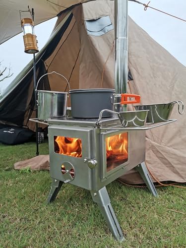 DWD® "Mangrove" Camping Stove Outdoor Portable Wood Log Burner Stove ...