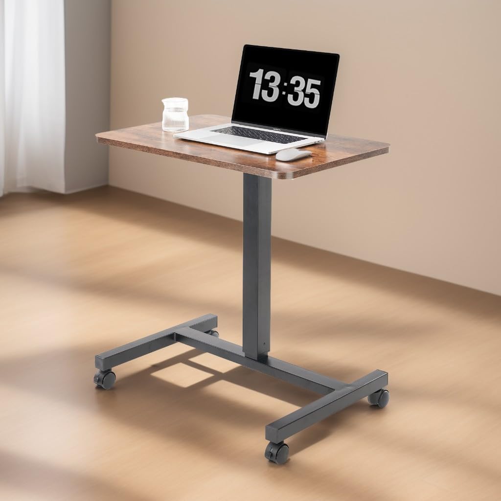 Amazon.com: CLATINA Height Adjustable Mobile Laptop Desk Cart ...