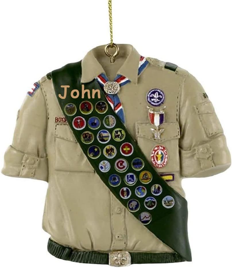 Amazon.com: Kurt S. Adler Personalized Boy Scouts of America Shirt with ...