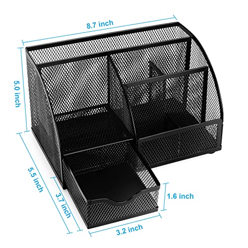 Snapklik.com : Comix Mesh Desktop Organizer Caddy For Office
