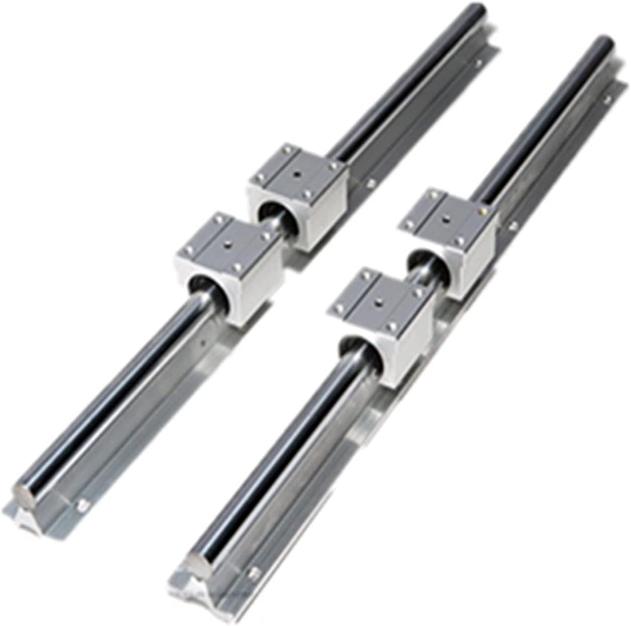 20mm Linear Rail 2pcs SBR20 1200 1500mm Fully Supported Slide Shaft Rod ...