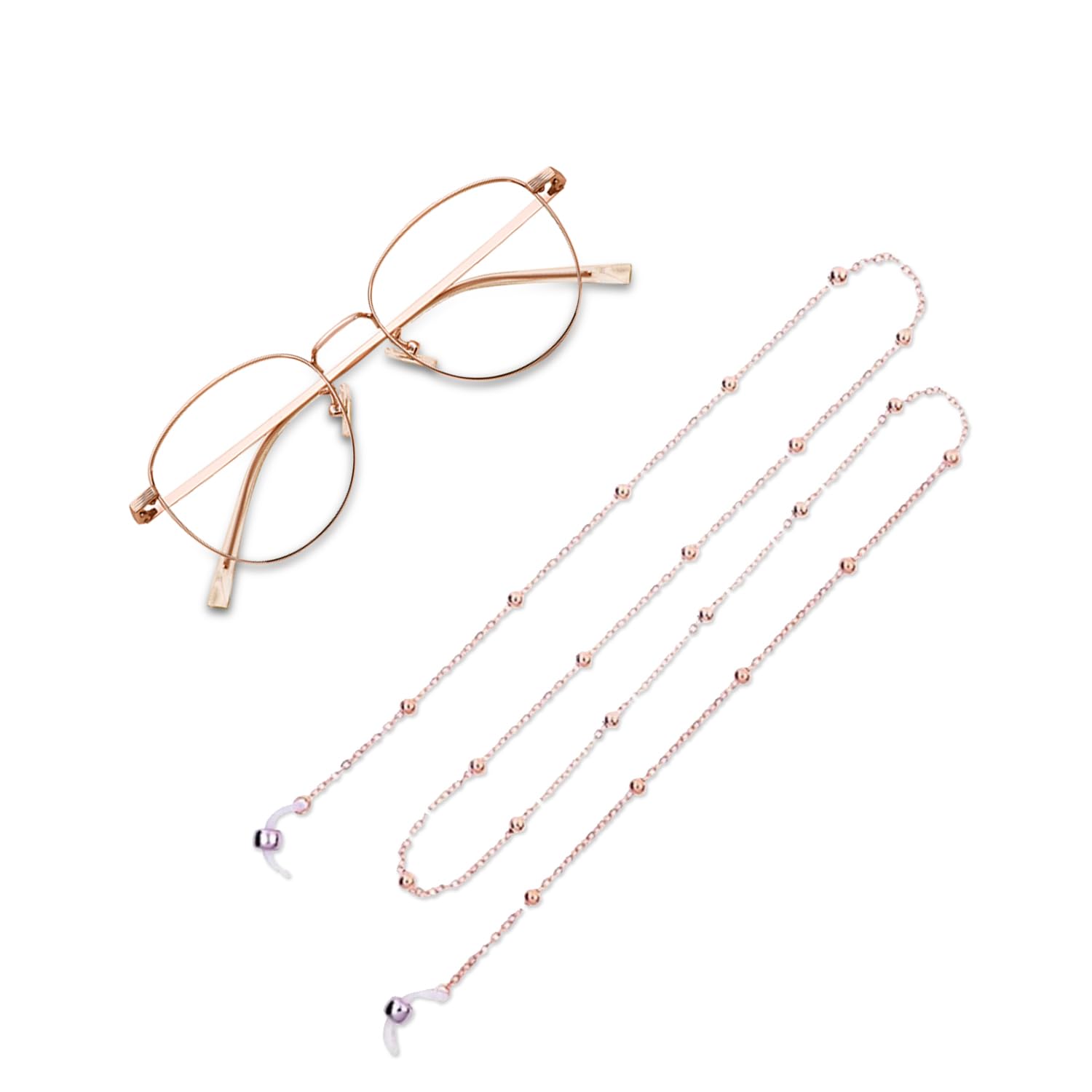 Buy TecoKart Eyeglass Strap & Specs Holder - Stylish Eyeglass Strap for Women in Elegant Rose ...