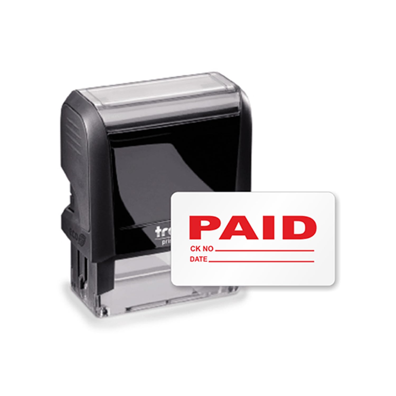 Amazon.com : SmartSign Paid, Ck No, Date Self-Inking Stamp | 0.56" x 1. ...