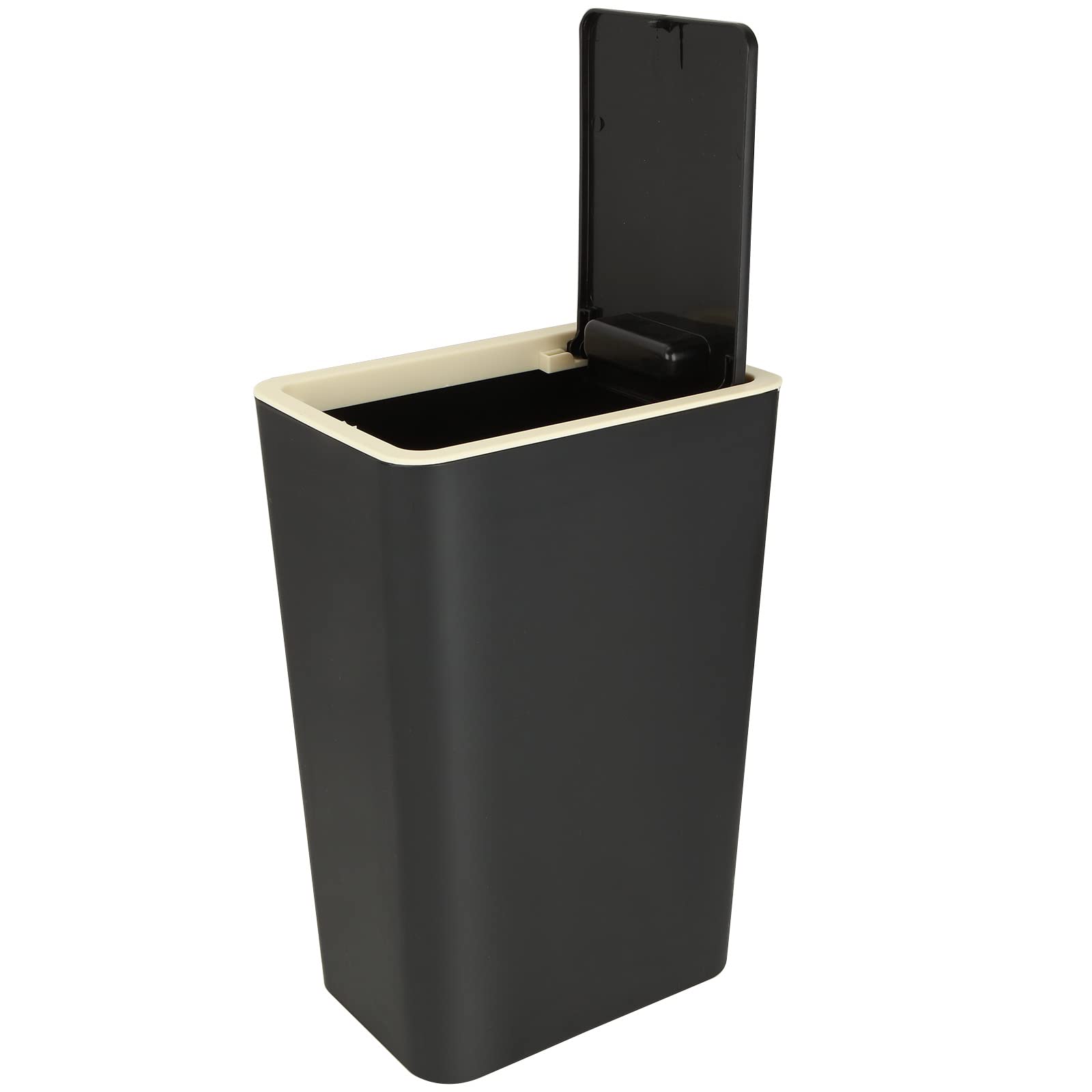 JMIATRY 8L Bedroom Bin with Lid, Press-Type Rubbish Bin with Top Lid ...