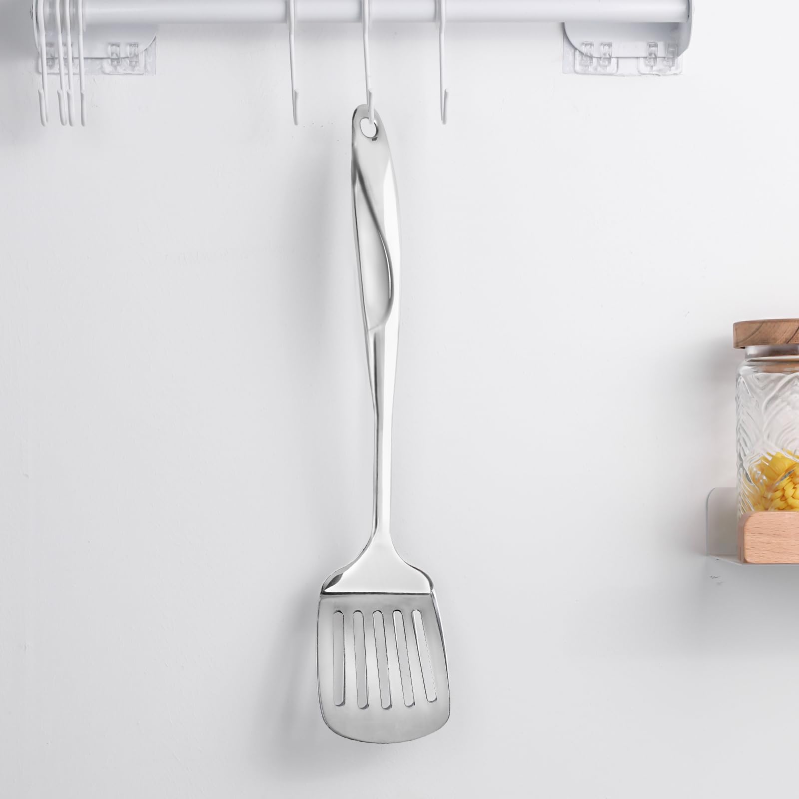 Snapklik.com : Stainless Steel Slotted Turner, Slotted Spatula 15 ...