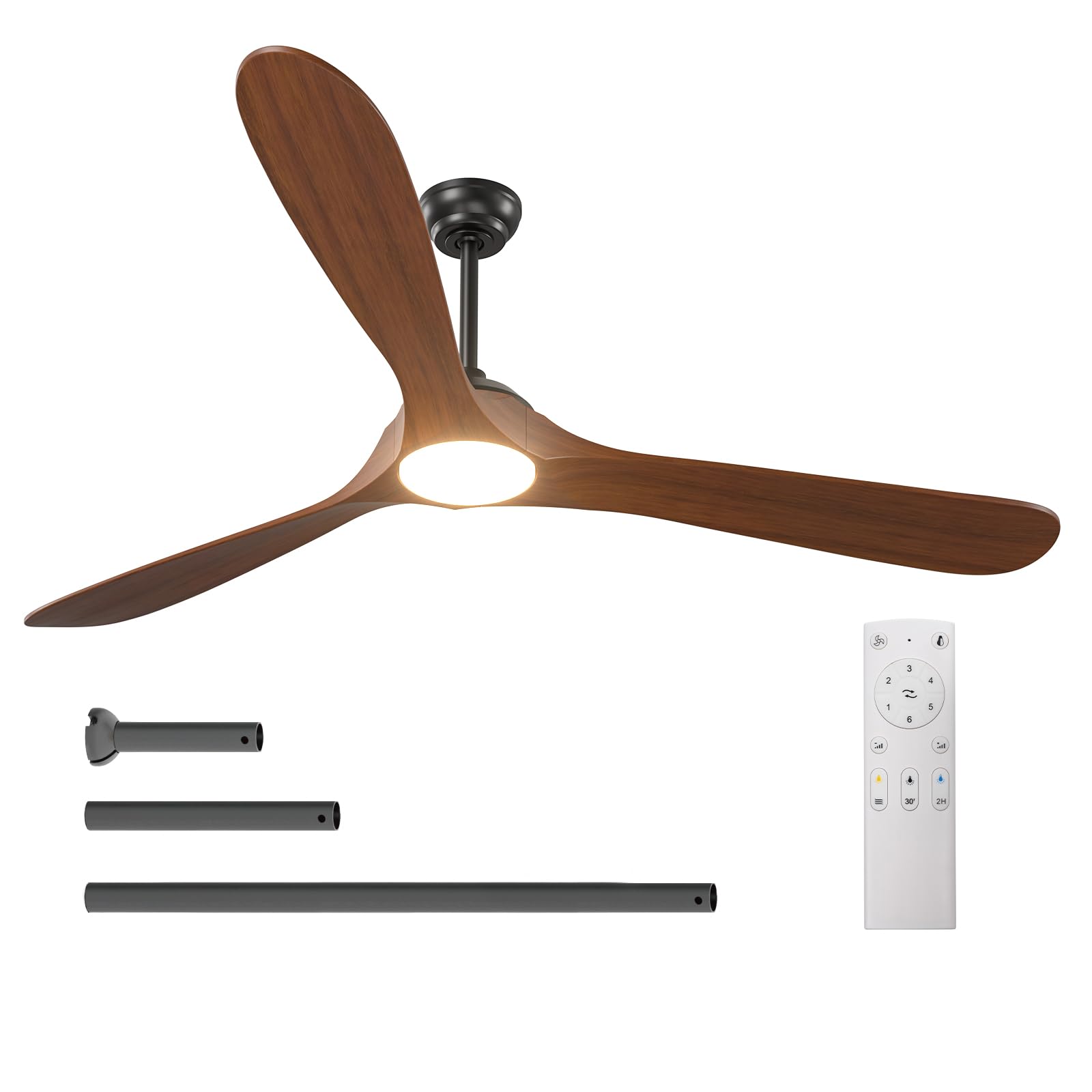 addlon Ceiling Fans with Lights, 72 inch Indoor/Outdoor Ceiling Fan ...