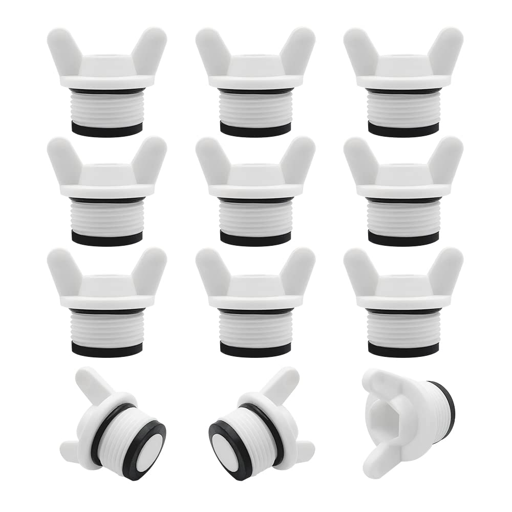 HLIWS BSP 3/4" Plumbing Fittings Cap-12 Pcs Butterfly Handle Hex Male ...