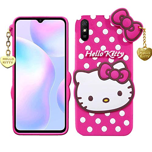 STUDOZ Mi Redmi 9A / 9i / 9A Sport Back Cover Cat Case | 3D Cute Hello ...